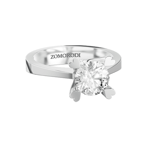 4 Prongs Solitaire - Zomorodi Jewelry Inc